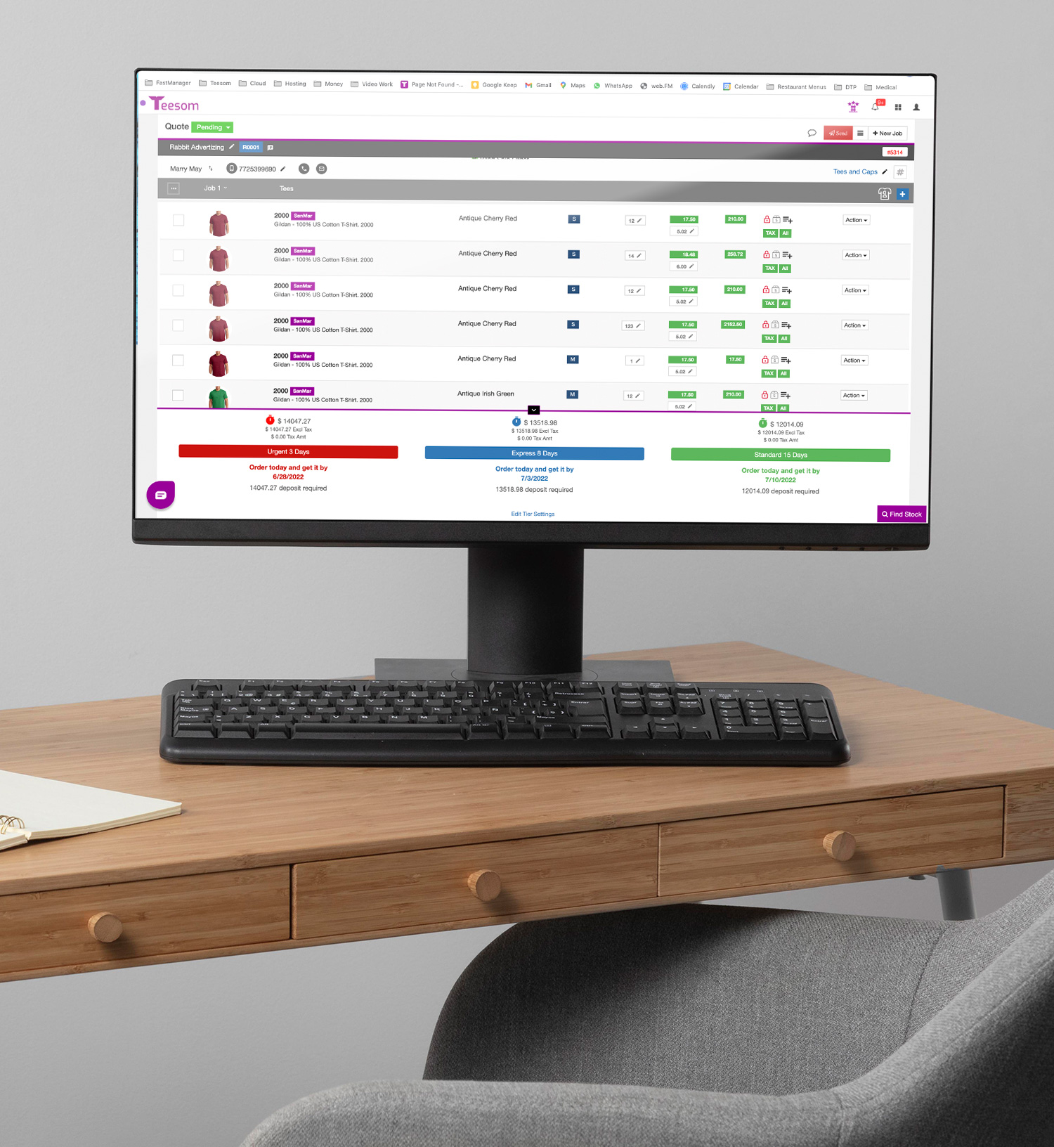 Teesom - 100% Free Screen Printing Software